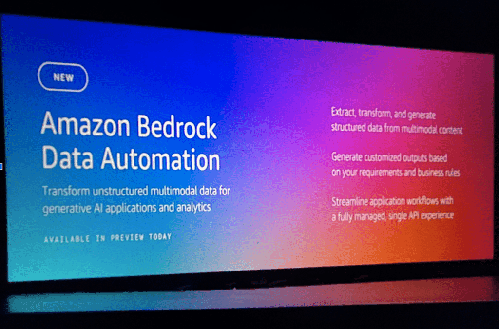 Simplifying AI Applications: Amazon Bedrock Data Automation | Tenovos
