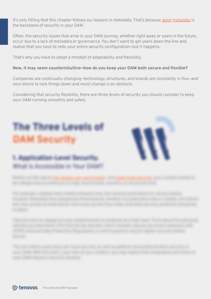 Chapter 2: Your DAM Needs Flexible, Adaptable Security | Advanced DAM ...