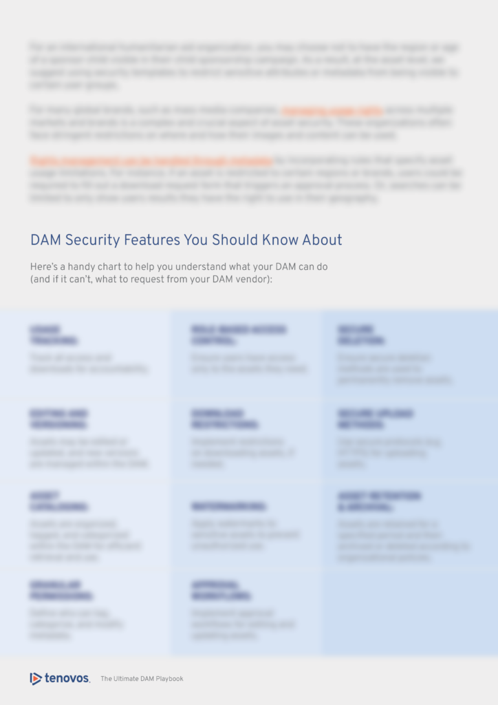 Chapter 2: Your DAM Needs Flexible, Adaptable Security | Advanced DAM ...