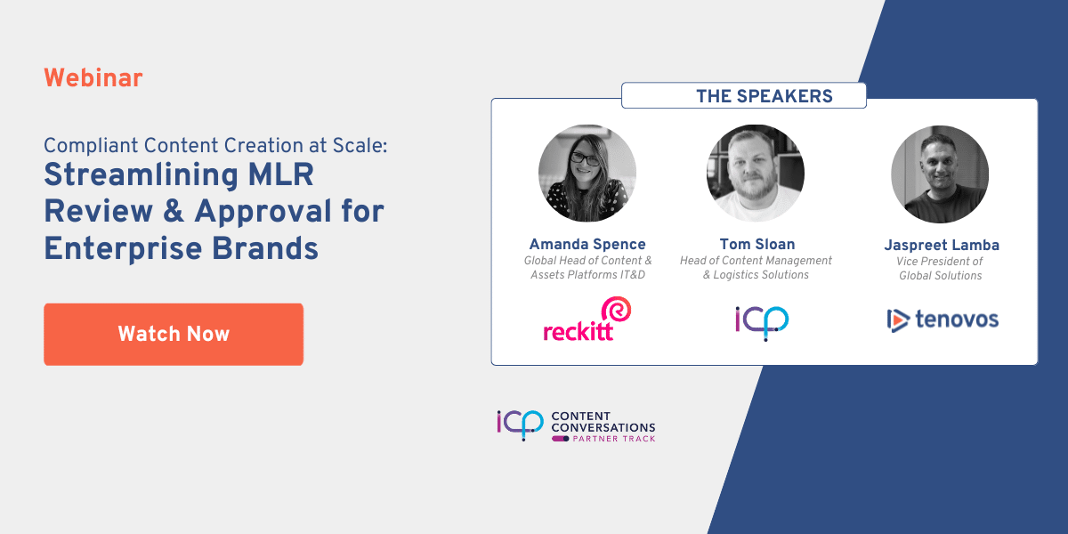 Streamlining MLR Review & Approval for Enterprise Brands Webinar | Tenovos